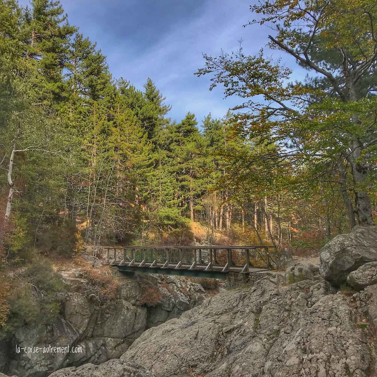 Cascades des Anglais, dans la forêt de Vizzavona en Corse