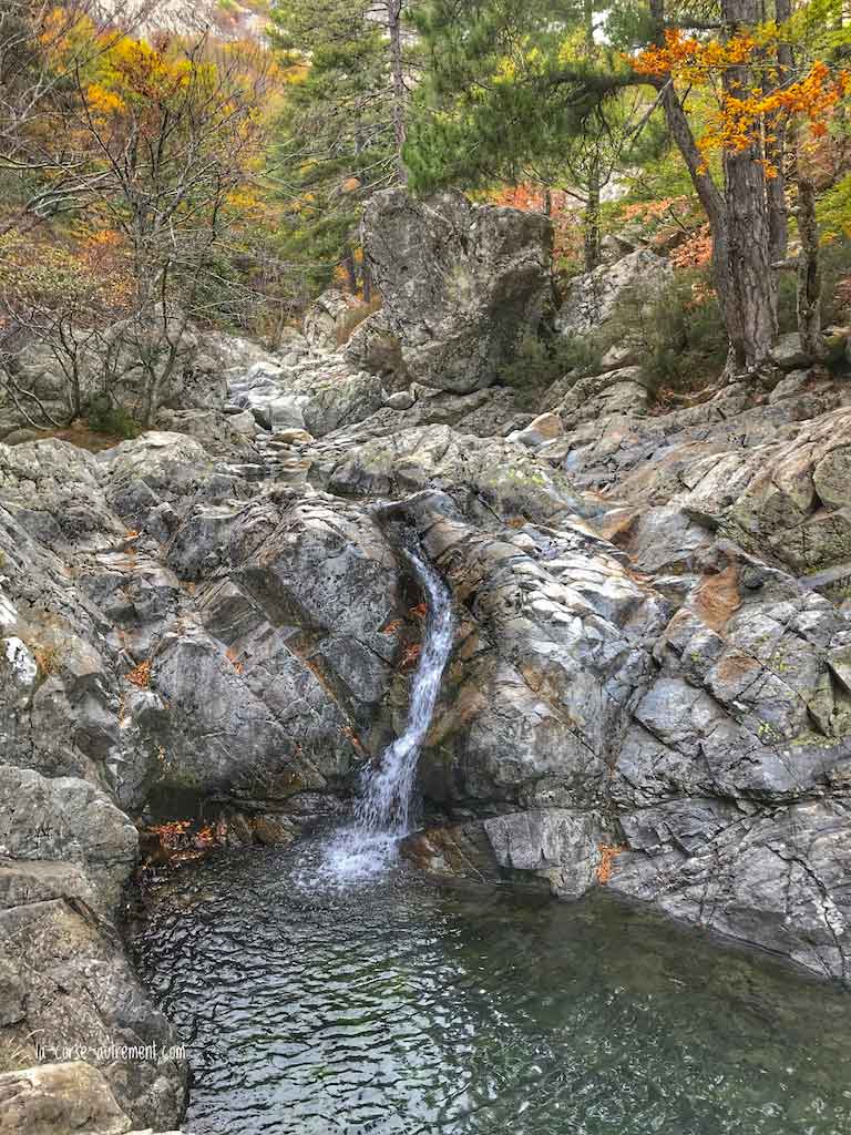 Cascades des Anglais, dans la forêt de Vizzavona en Corse